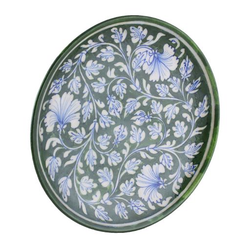 Blue Pottery Wall Plate - directcreate.com