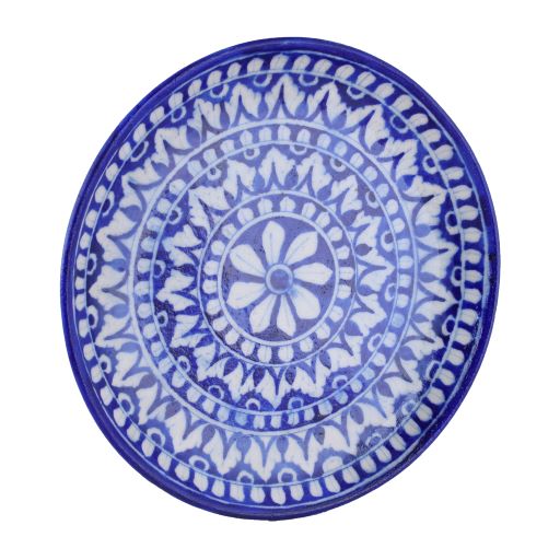 Blue Pottery Wall Plate - directcreate.com
