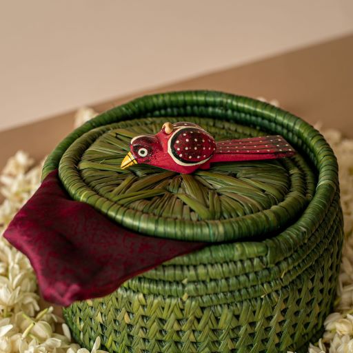 Hariyali Moonj Grass Basket - directcreate.com