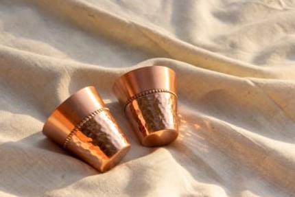 Set of 2 Copper shot glass - directcreate.com