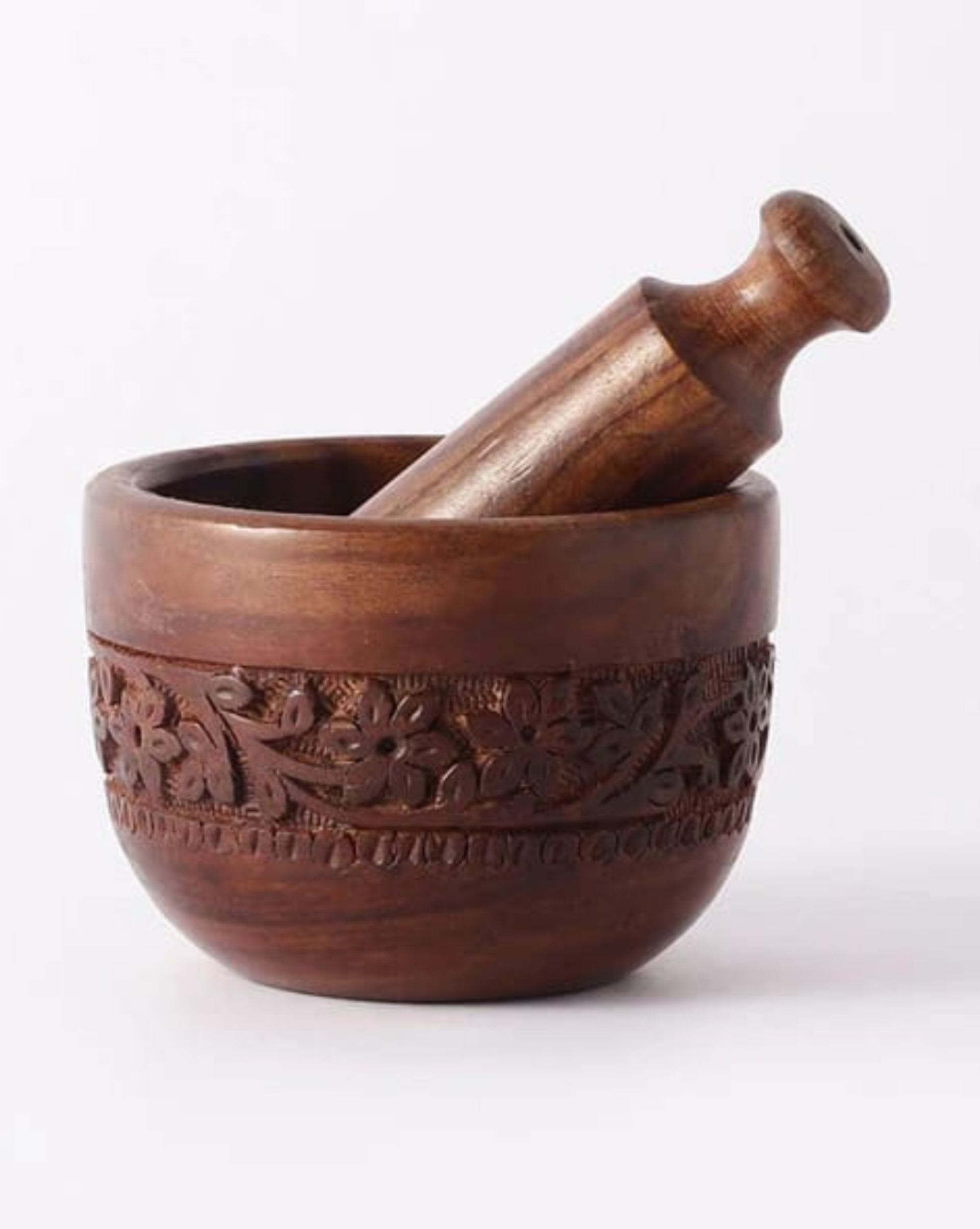 Wooden Mortar and pestle set - directcreate.com