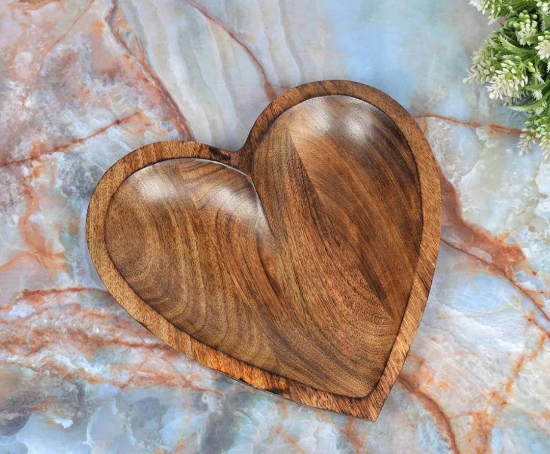 Rustic heart serving platter - directcreate.com