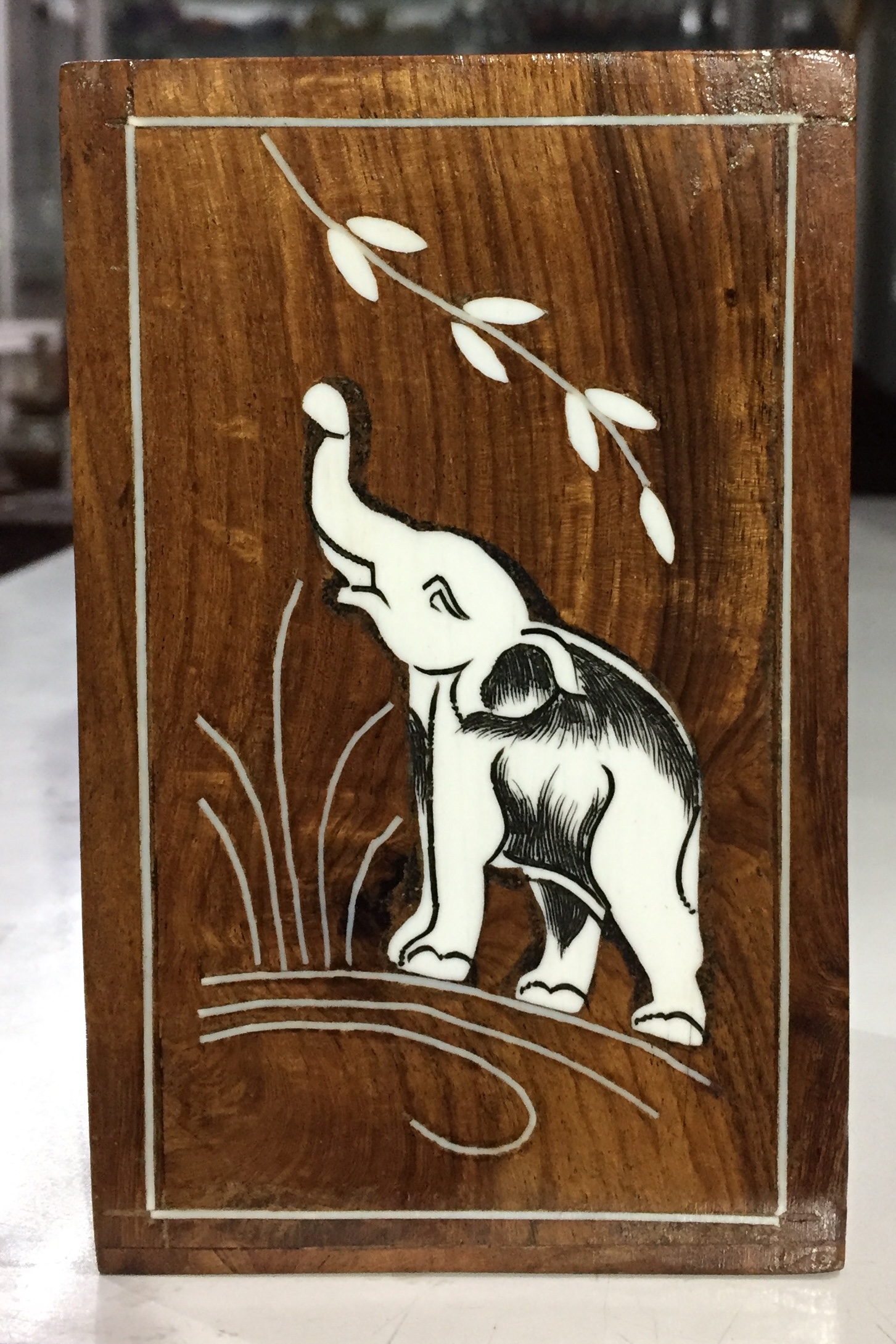 wooden Pen/pencil jar with inlay work. - directcreate.com