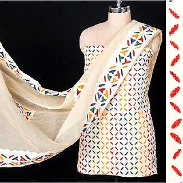 Applique Embroidery Work Suit - directcreate.com