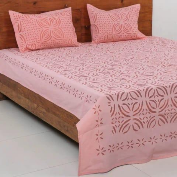 Applique work bed cover - directcreate.com