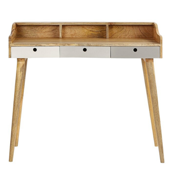 BELLA STUDY DESK TABLE SOLID MANGO WOOD - directcreate.com