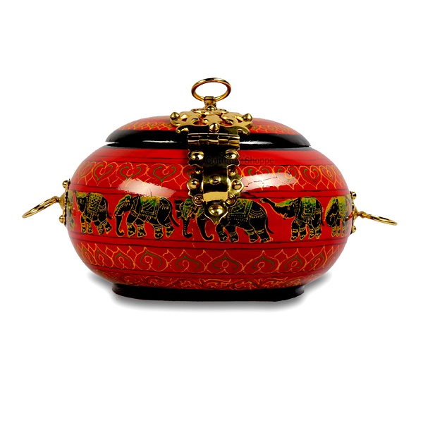 Cheppu (Red) - Ethnic Jewellery Box - directcreate.com