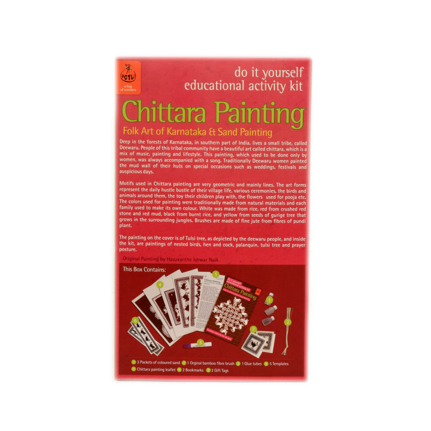 DIY Indian Traditional Painting Kits: Chittara Painting of Karnataka ...