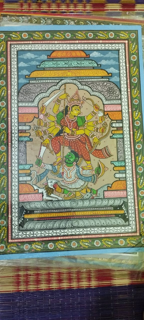 Durga pattachitra painting - directcreate.com