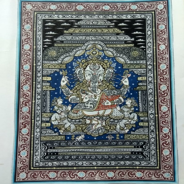 Ganesha Pattachitra Painting - directcreate.com