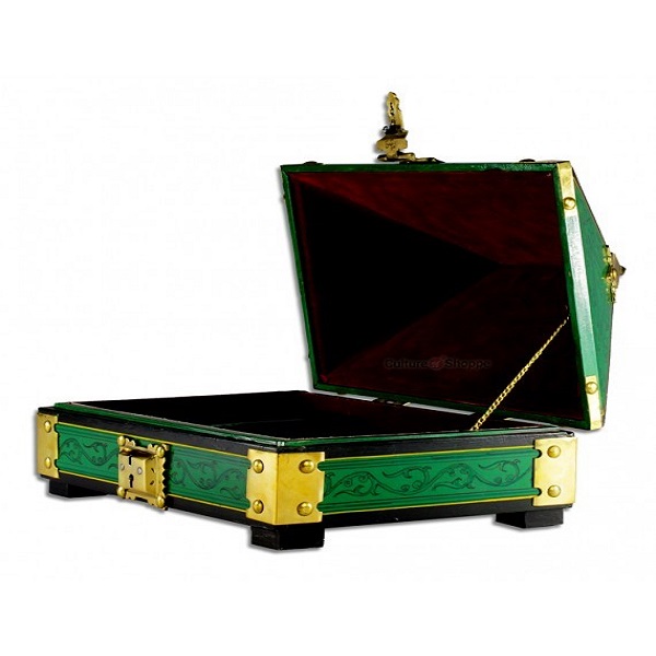 Green Nettur Petti- Ethnic Jewellery Box - directcreate.com