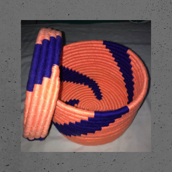 Hand woven Grass and Wool Box - directcreate.com