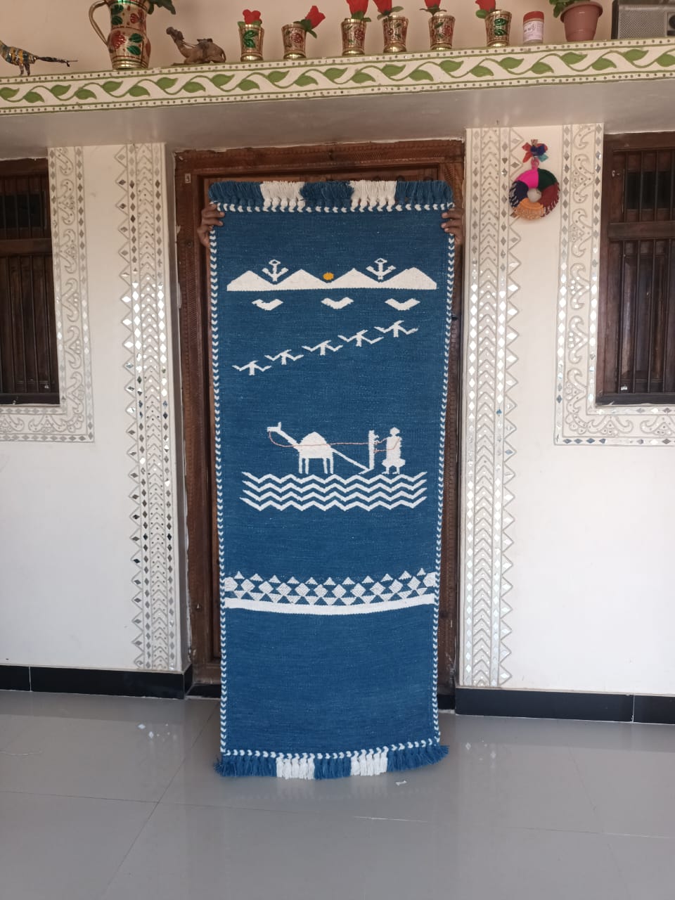 Hand woven Kharad carpet - directcreate.com