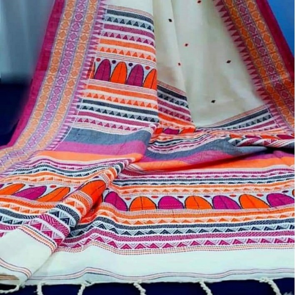 Handmade Tribal saree - directcreate.com