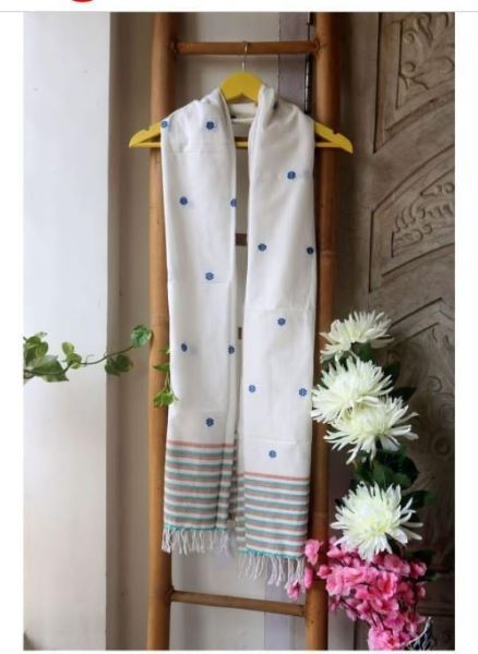 Handwoven Cotton Stole - directcreate.com