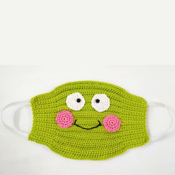 Happy Threads Kids Handmade Crochet Masks (Olive Green) - directcreate.com