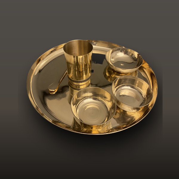 Kansa Thali Full Set of 2 - directcreate.com