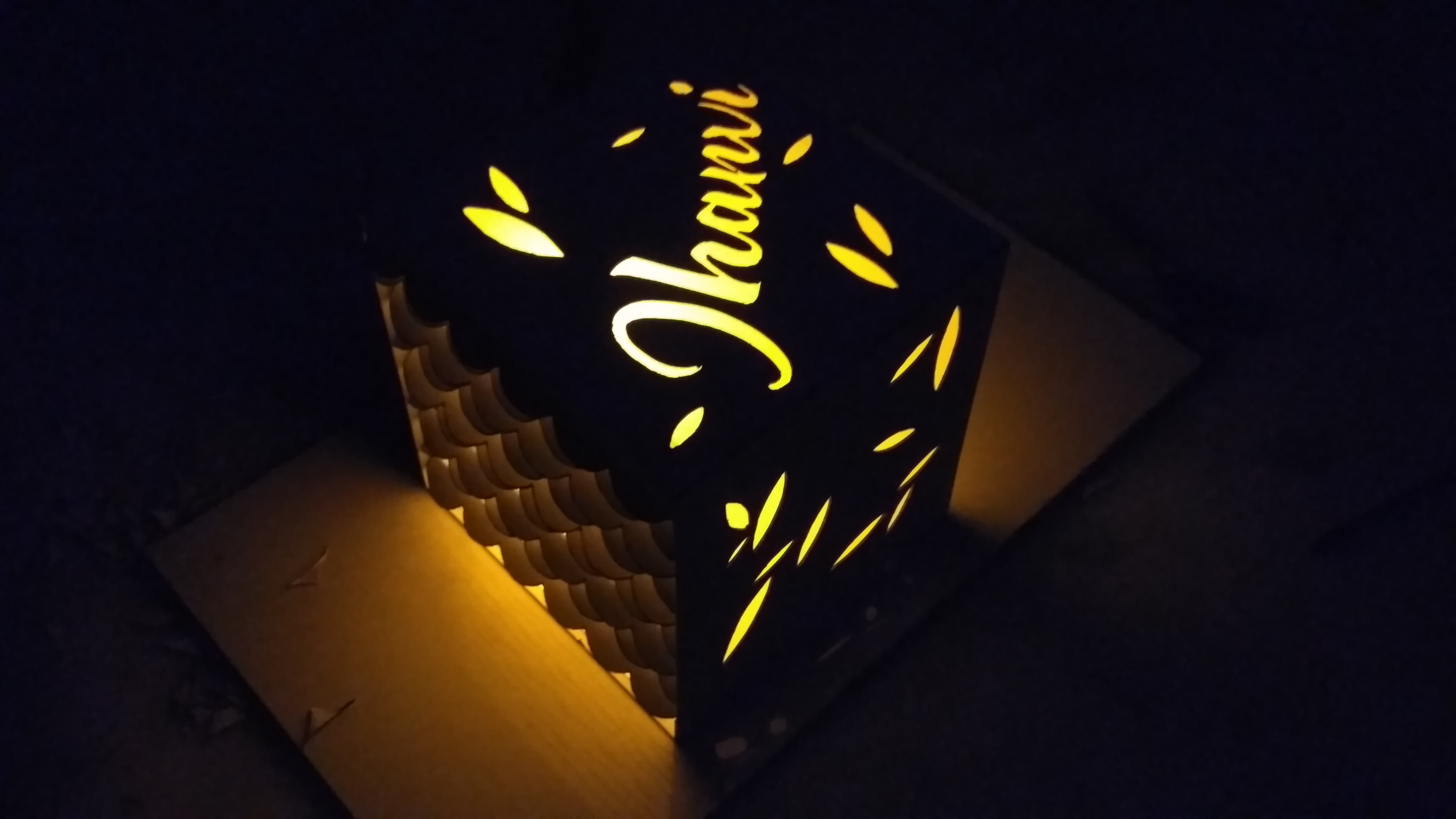 Lampshade (Suspended with Battery) - Cuboid - directcreate.com