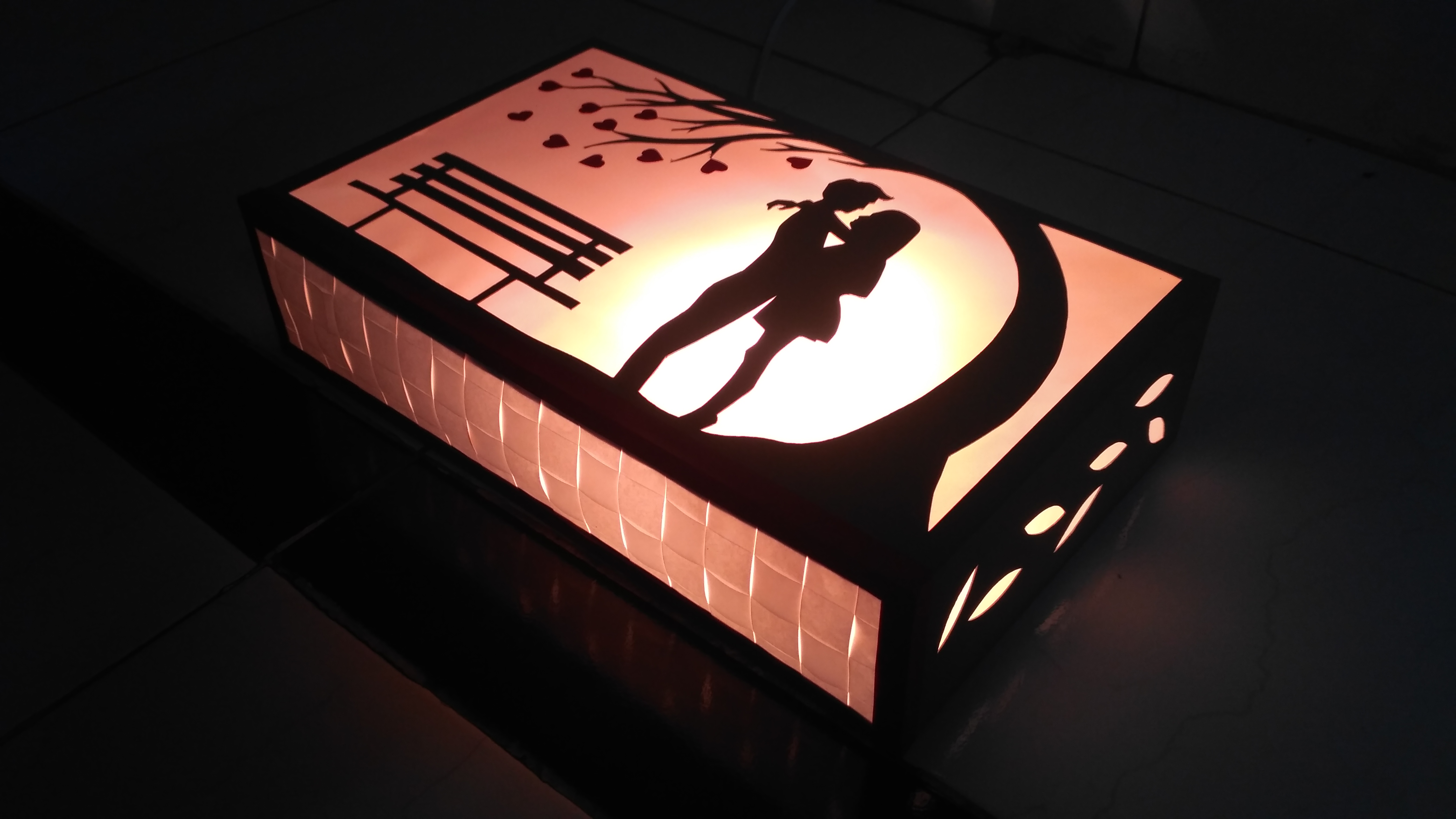 Lampshade (Suspended with Plug Connection) - Cuboid - directcreate.com