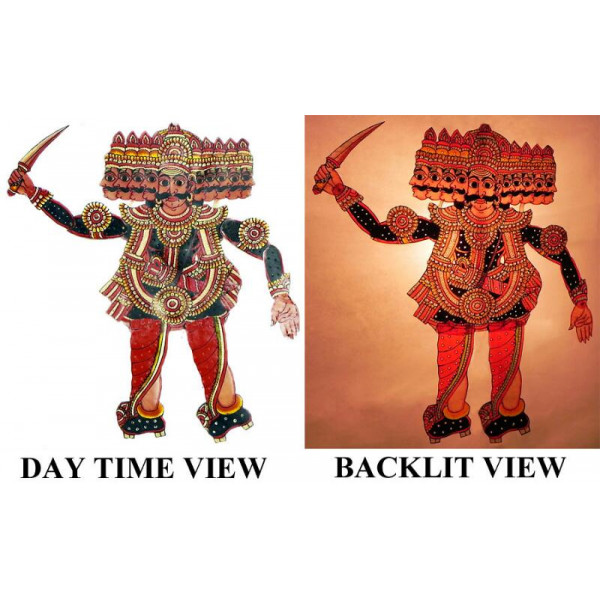 Lankapati Ravan Leather Puppet - directcreate.com