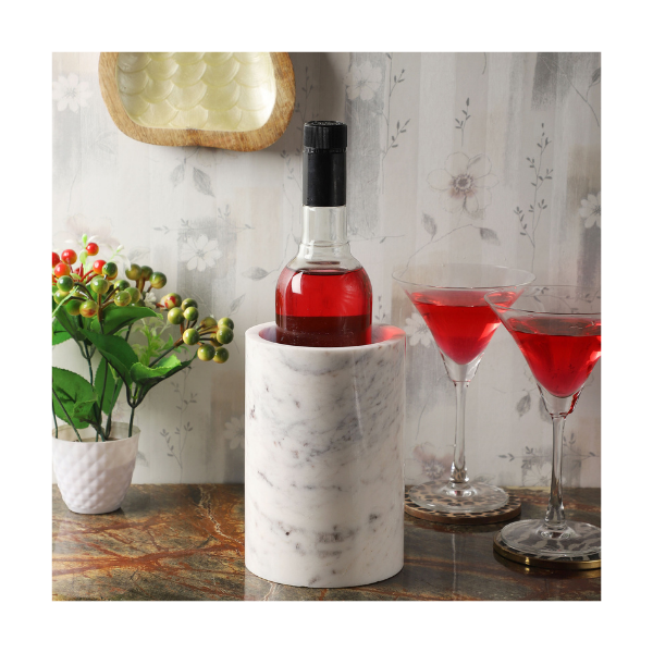 Marble wine cooler white - directcreate.com