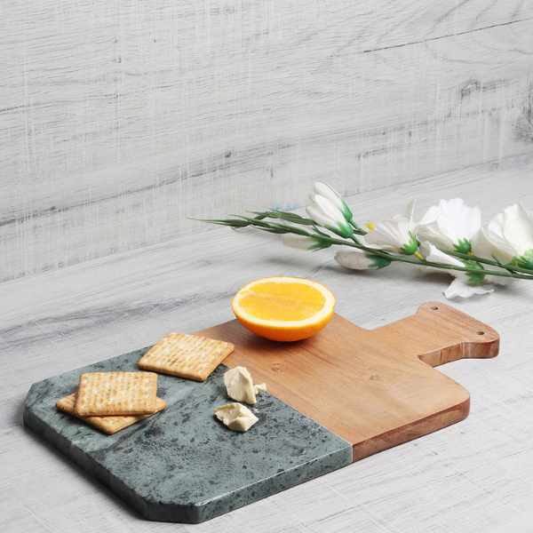 NikkisPride half marble half wood long 14x6 - directcreate.com