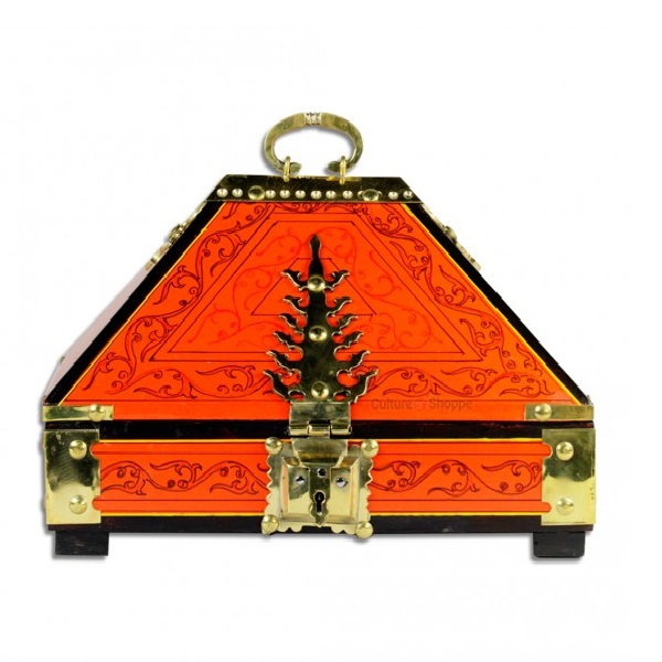 Red Nettur Petti- Ethnic Jewellery Box - directcreate.com