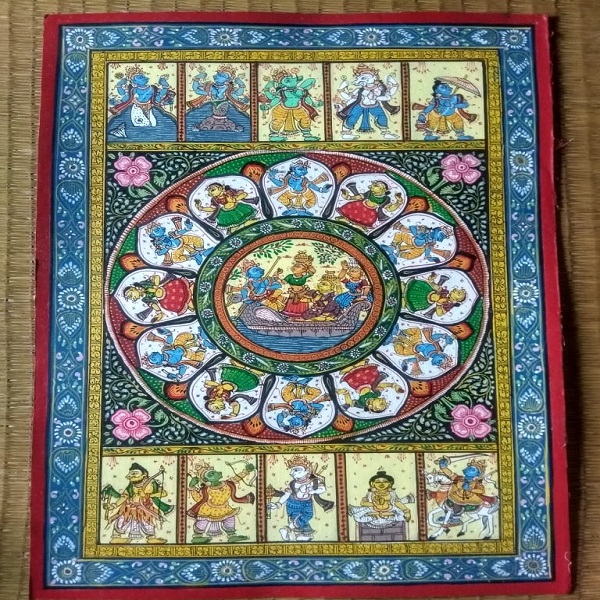 Pattachitra painting Krishna Dasabatara - directcreate.com