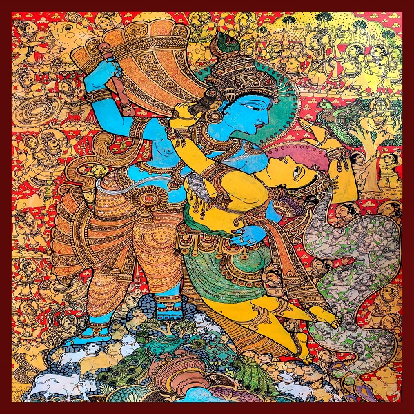 Shri Krishna Kalamkari painting - directcreate.com