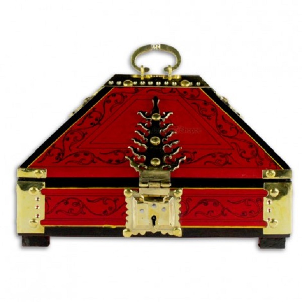 Red Nettur Petti- Ethnic Jewellery Box - directcreate.com