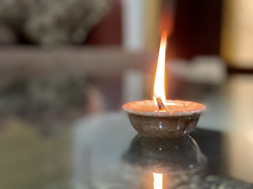 Gaura Stone Diya(with Carvings) - directcreate.com
