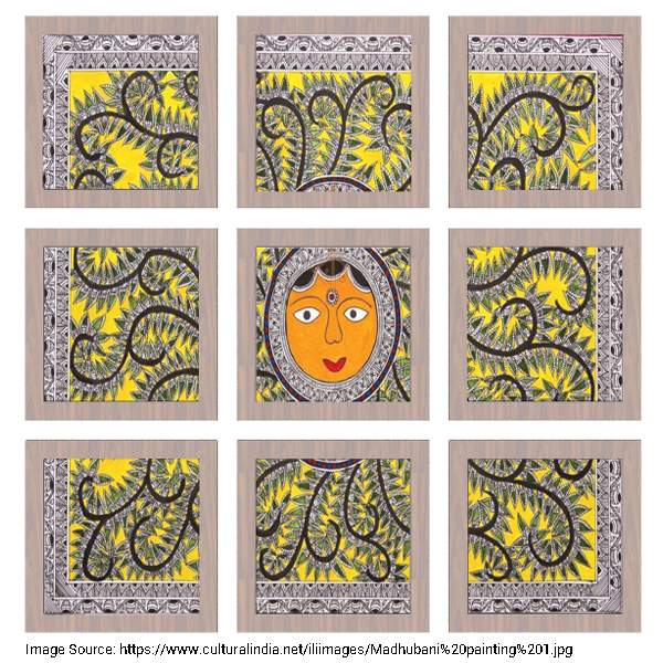 Wooden Madhubani Play Tiles - directcreate.com
