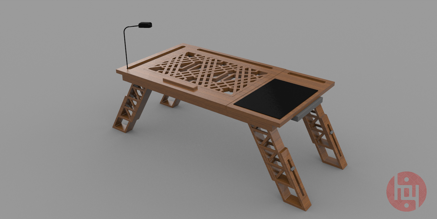 'Pinjrakari' Laptop table - directcreate.com